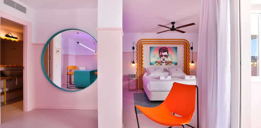 Rooms that are pure media art | Paradiso Ibiza Hotel Art